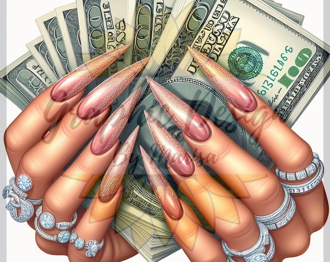 Girl Holding Money PNG Bling Money Clipart Money Stack Money ...