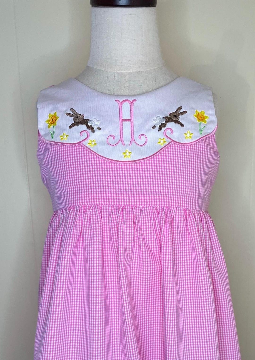 Toddler Easter Dress,pink Easter Dress,easter Bunny Dress,easter Sunday ...