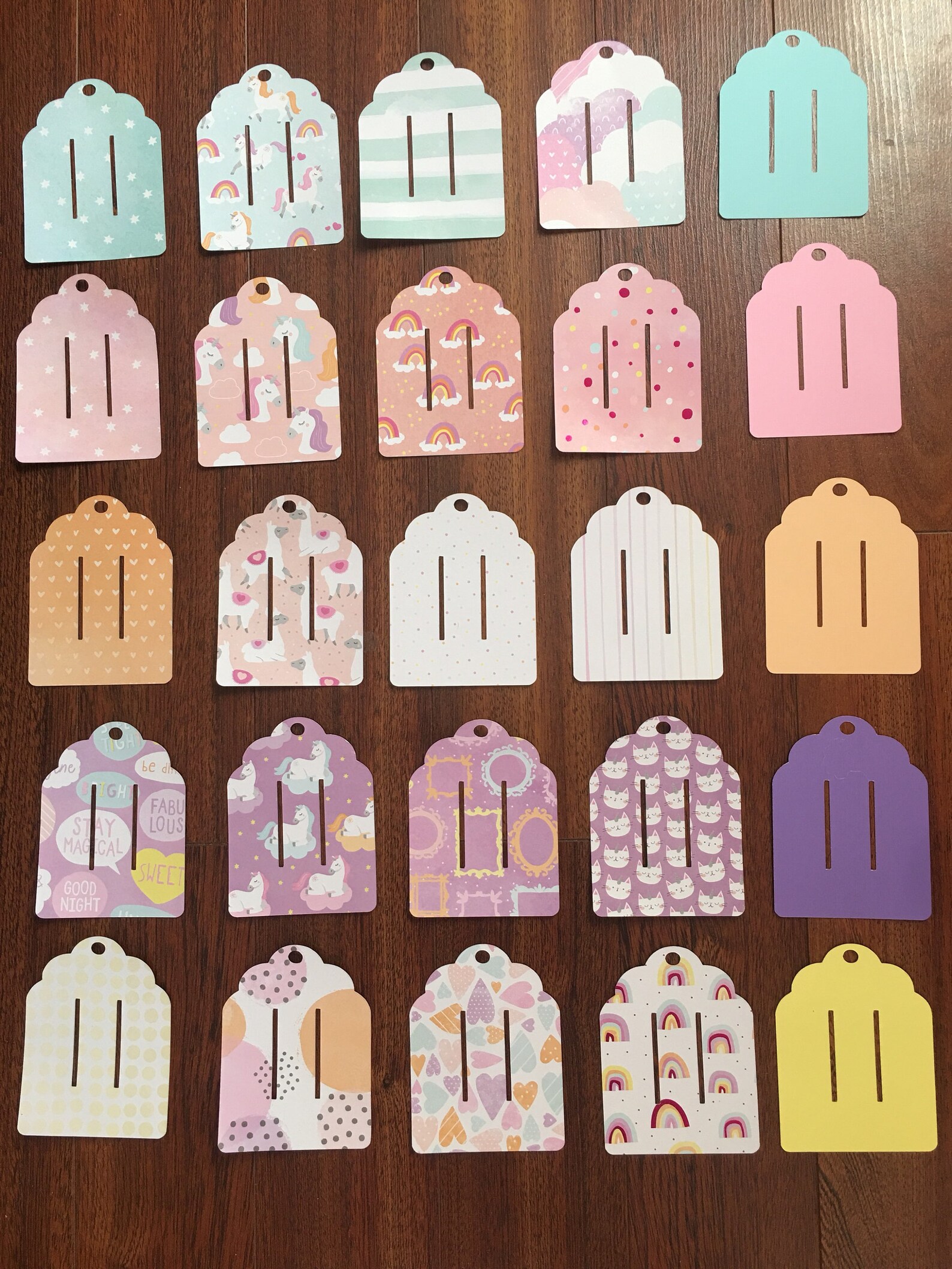 18-hair Bow Display Cards-hair Bows-display-cardstock - Etsy
