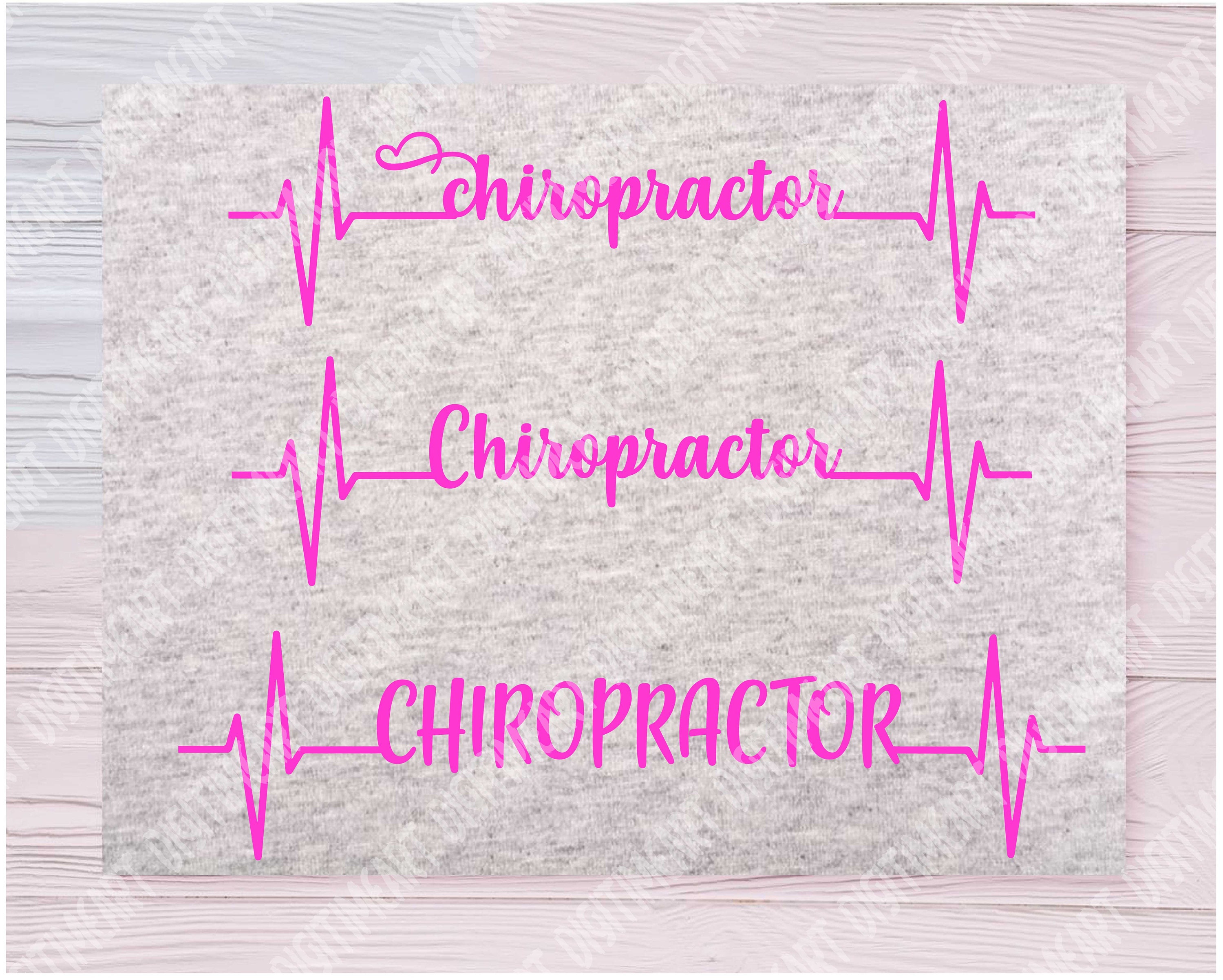 Chiropractor SVG Chiropractor ECG Svg Dxfeps Png | Etsy