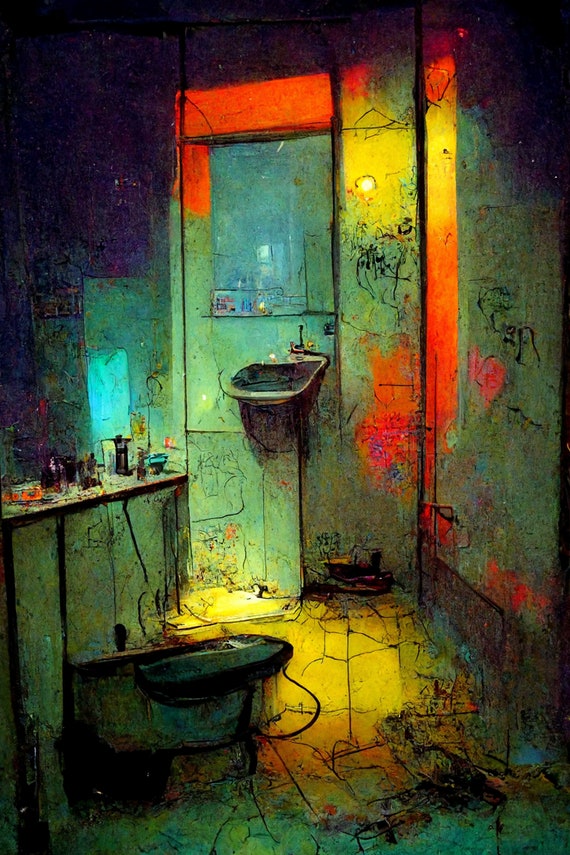 1980s Grunge Bar Neon theme Printable Art Original Design - Etsy