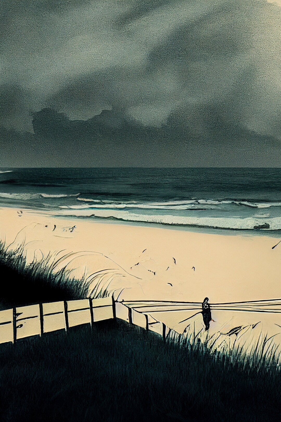 OBX Nautical Theme Printable Art Original Design Choose Your Size Wall ...