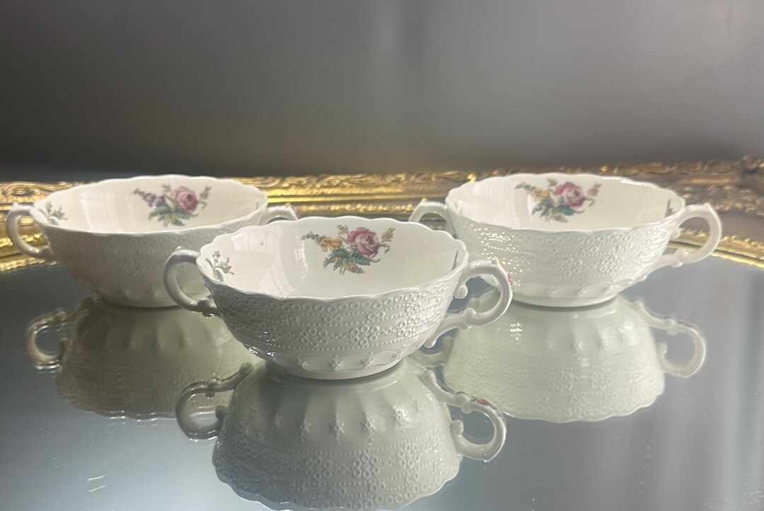 Antique Copeland Spode Soup Bowls – Spode’s Jewel, Heath & Rose, 1926 ...