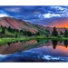 Colorado Mountains Sunset Reflection, Landscape Canvas and Metal Print ...
