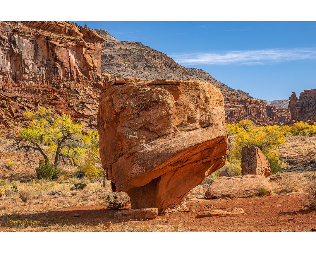 Western Fall Landscape, Canvas and Metal Print Wall Art, Landscape ...