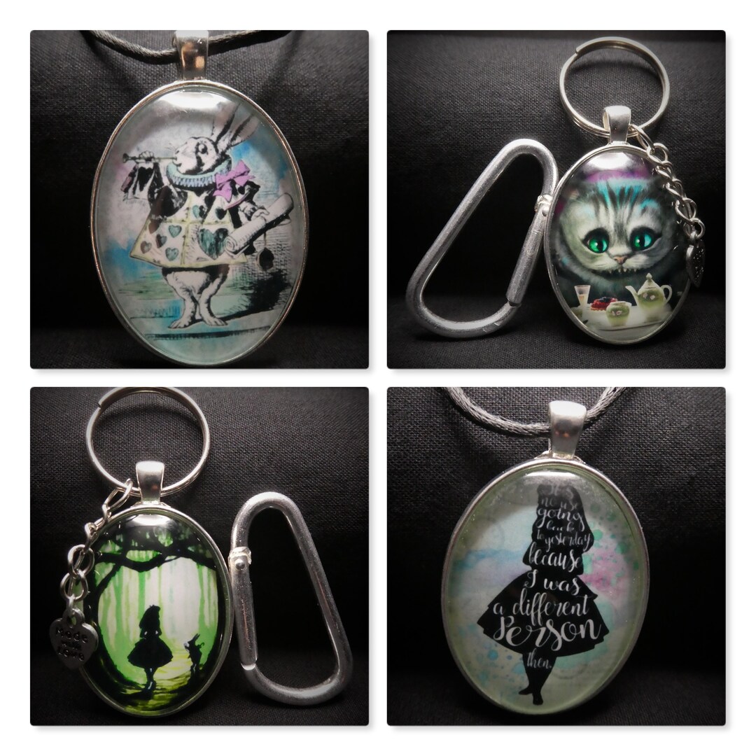 Alice in Wonderland Pendant/keychain - Etsy