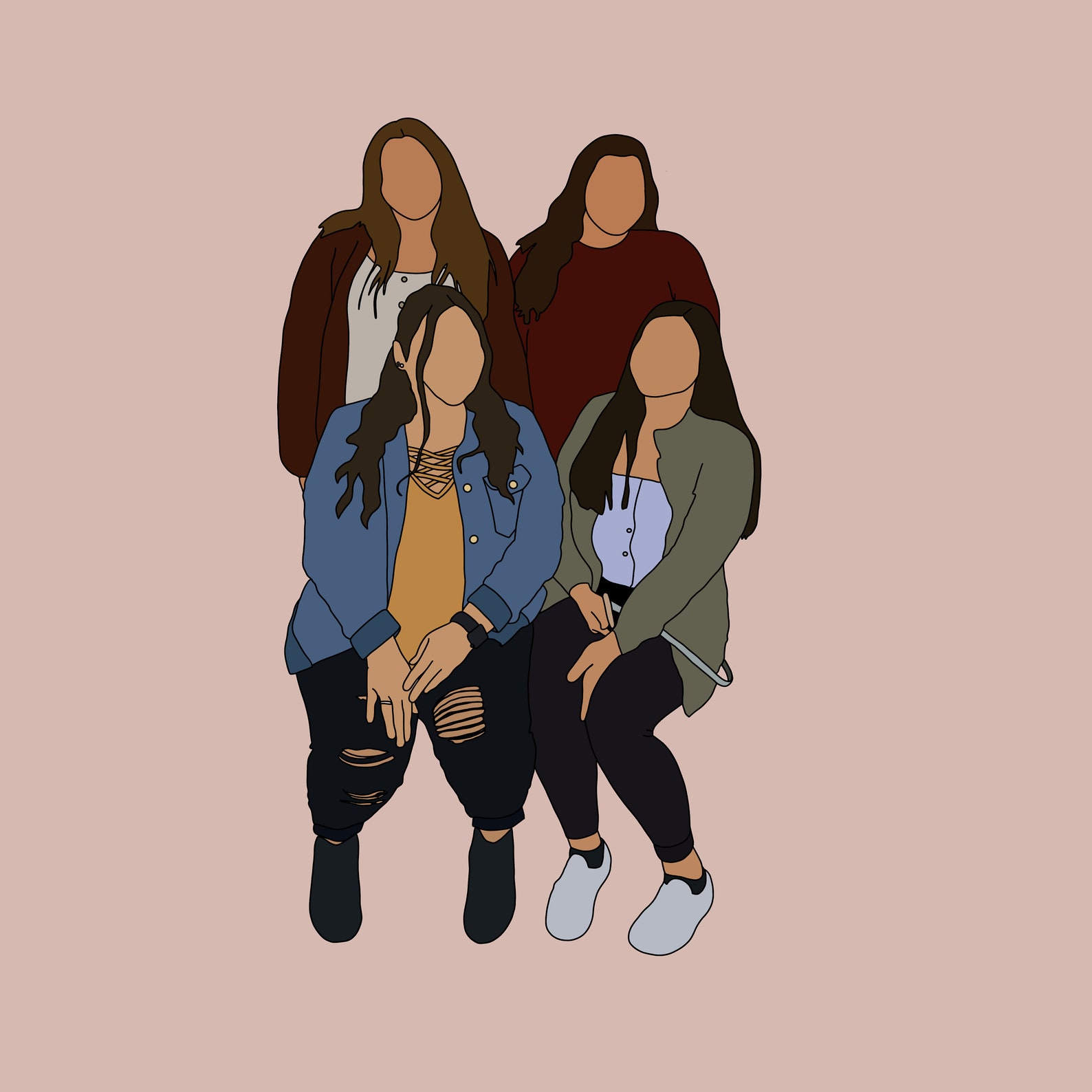 Custom Animated & Cartoon Portrait Perfect Gift for Family - Etsy