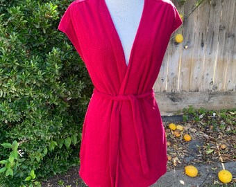 Vintage 80s La Serren Terry Cloth Cover Up/dress - Etsy