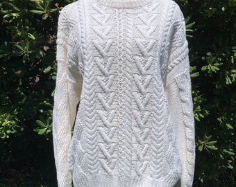 Cream Cable Knit - Etsy