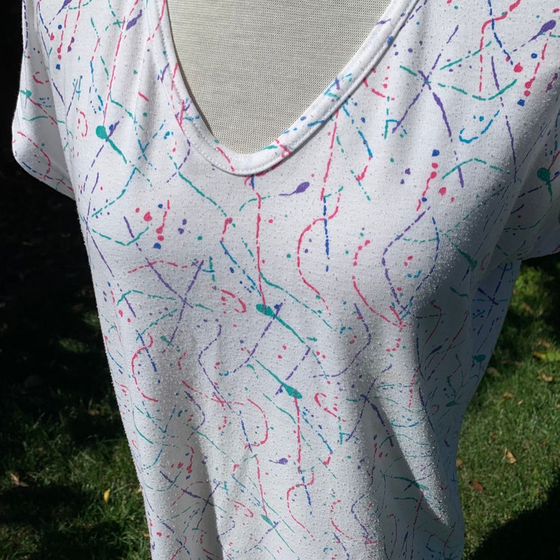 Vintage 80s Splatter Paint Shirt by Mervyns - Etsy