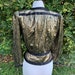 80s Metallic Gold Shiny Cropped Jacket - Etsy