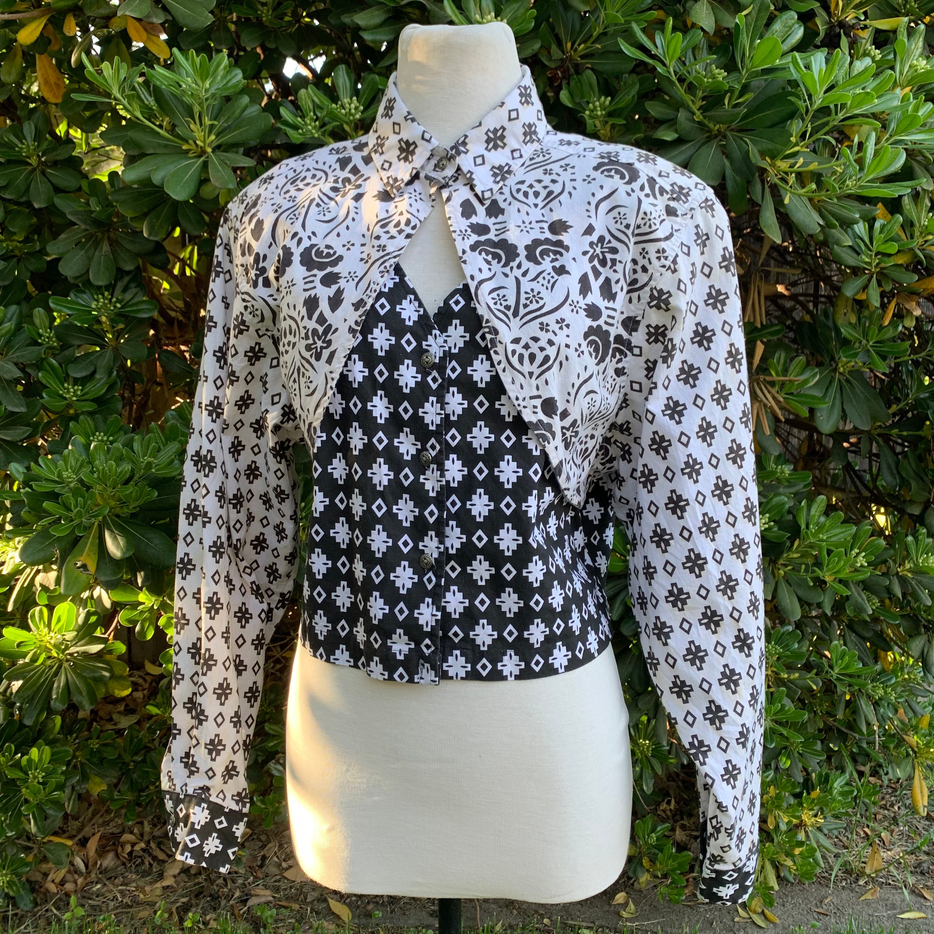 Vintage Western Wrangler 80s Crop Top - Etsy