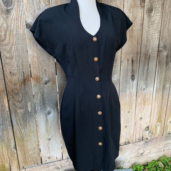 Button Front Dress - Etsy