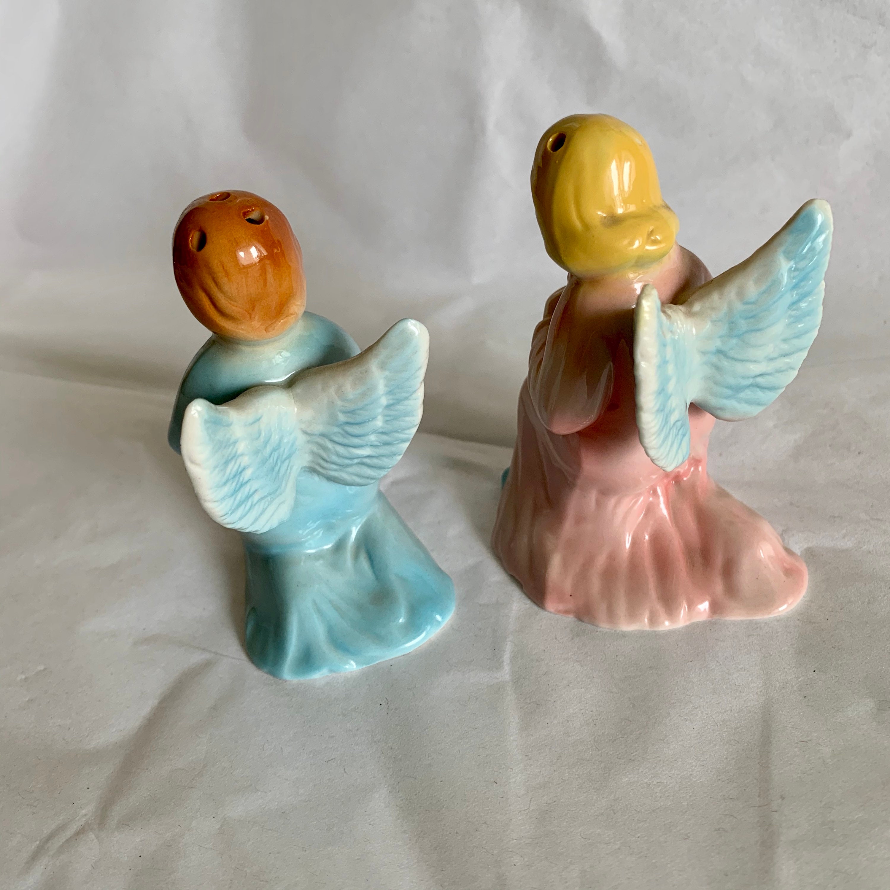Antique Angels Praying Porcelain Salt and Pepper Shakers - Etsy