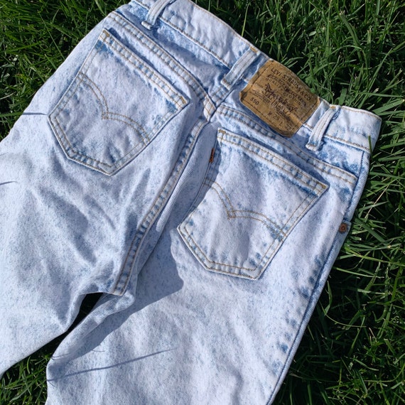 Acid Wash Levi’s 550 Orange Tab - Gem