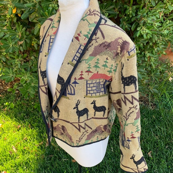 Vintage Tapestry Farm Jacket - Gem