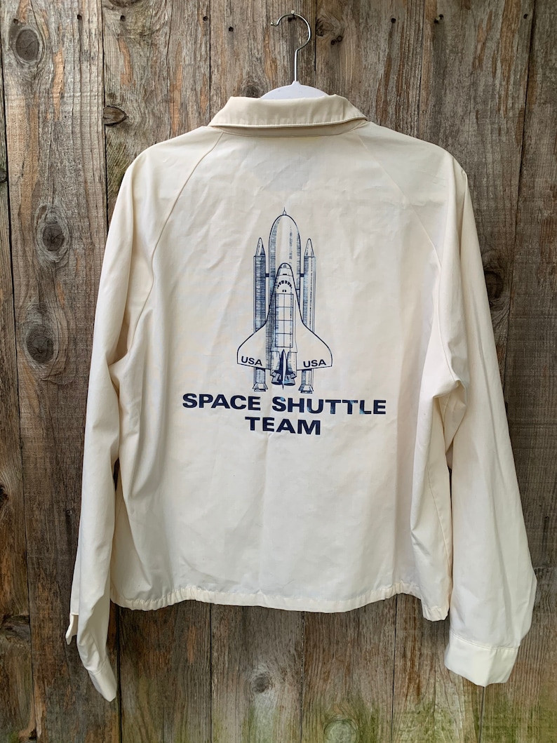 Vintage NASA Jacket, Velva Sheen Space Shuttle Coat XL - Etsy