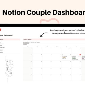 Notion Template Notion Couple Planner Notion Couple Dashboard All in ...