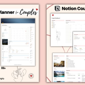 Notion Template Notion Couple Planner Notion Couple Dashboard All in ...