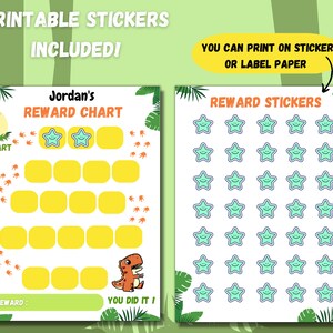 Editable Kids Daily School Checklist, Printable Dinosaur ,daily Chores ...