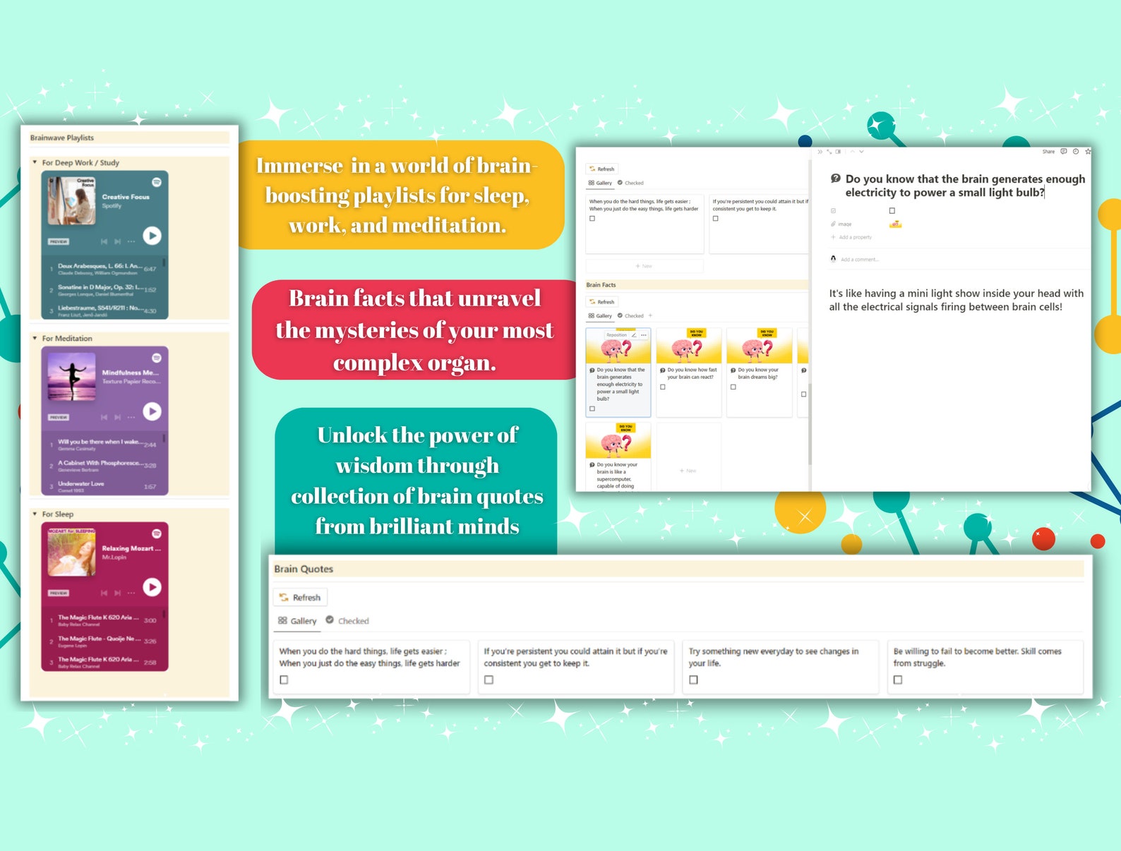 Super Brain Tracker | Notion Habit Tracker | Wellness Tracker | Notion ...