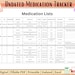 Excel Medication Tracker | Medication Lists | Printable | Fillable PDF ...