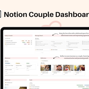 Notion Template Notion Couple Planner Notion Couple Dashboard All in ...