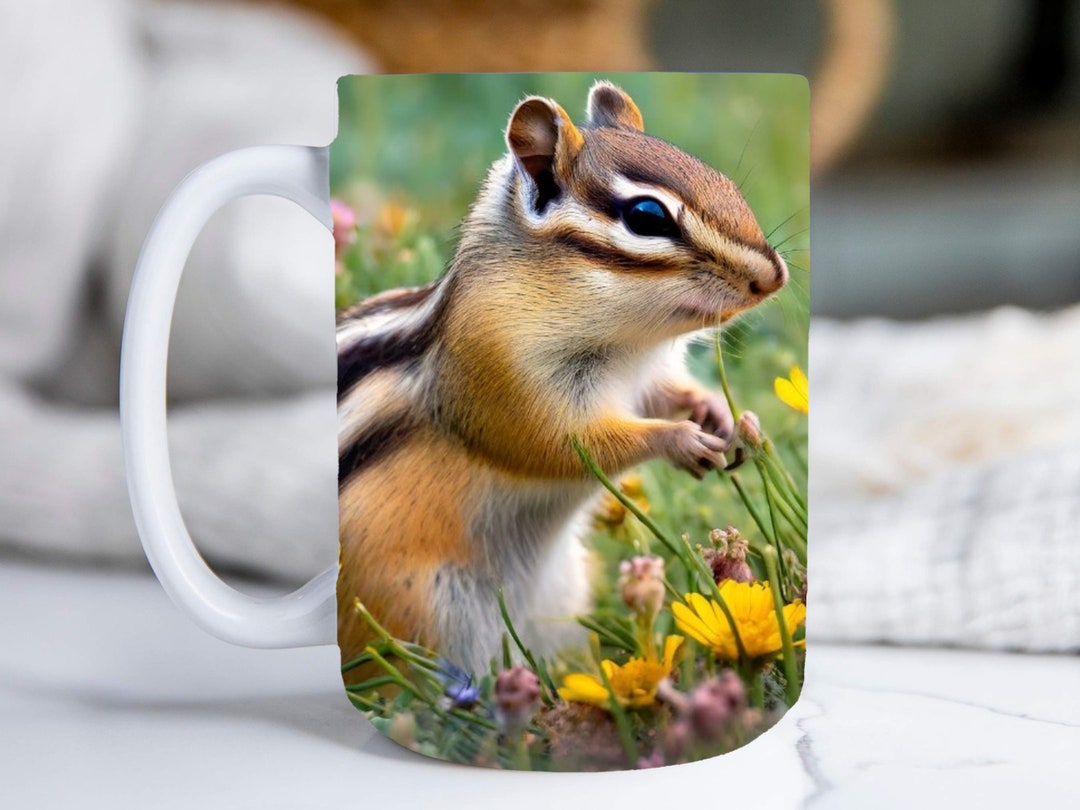 Chipmunk Wild Flowers Floral Animal PNG Instant Digital Download File ...
