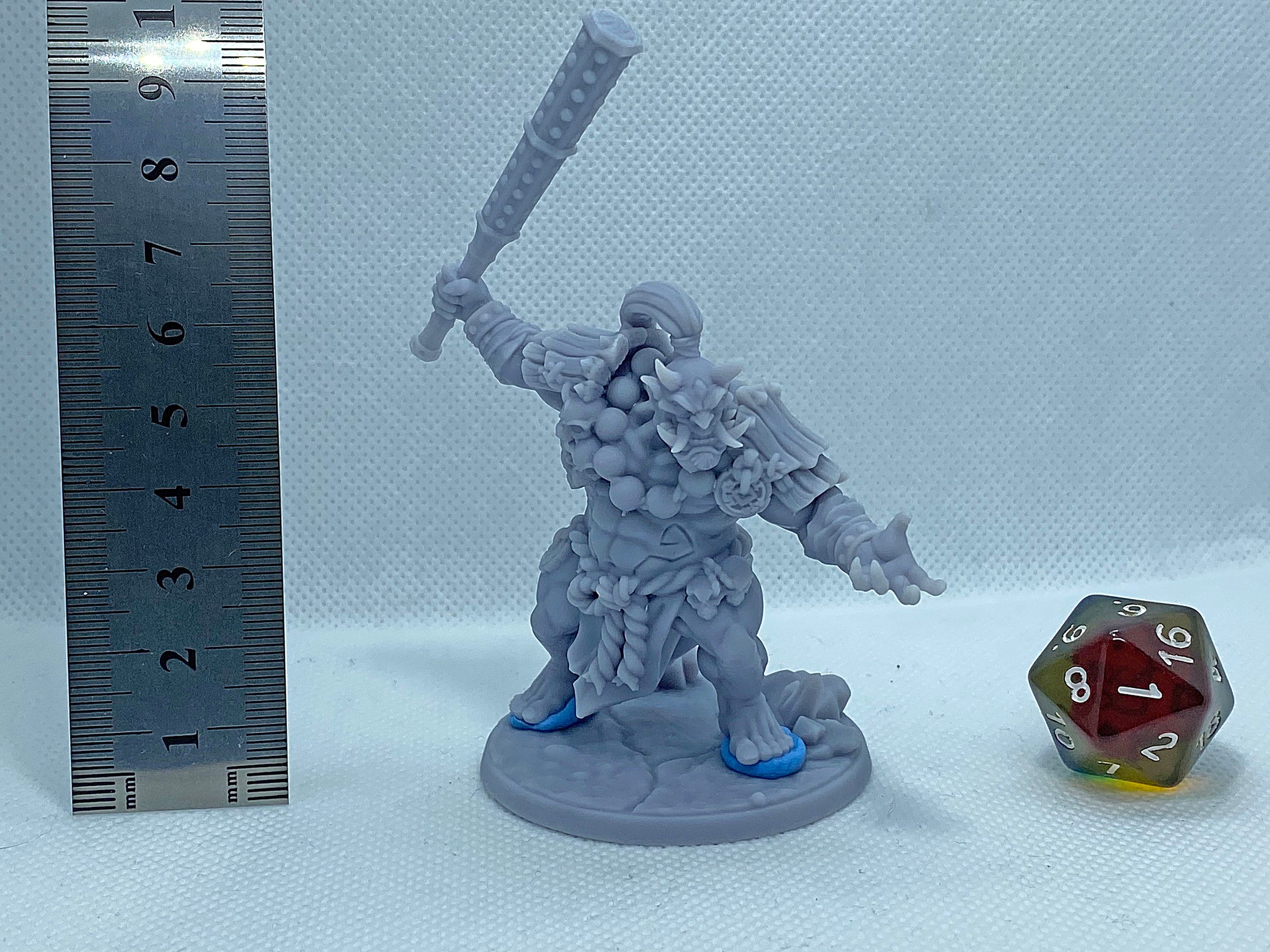 Role Playing Miniatures Oni Ogre Giant Club Miniature for D&D Dungeons ...