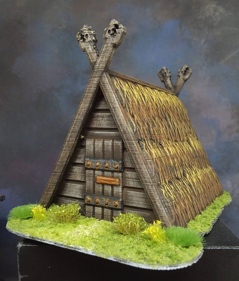 Viking Hut for Your Gaming Table 3D Printed Unpainted - Etsy