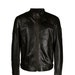 Black Leather Mens Motorcycle Jacket With Waist Adjusters Cafe - Etsy