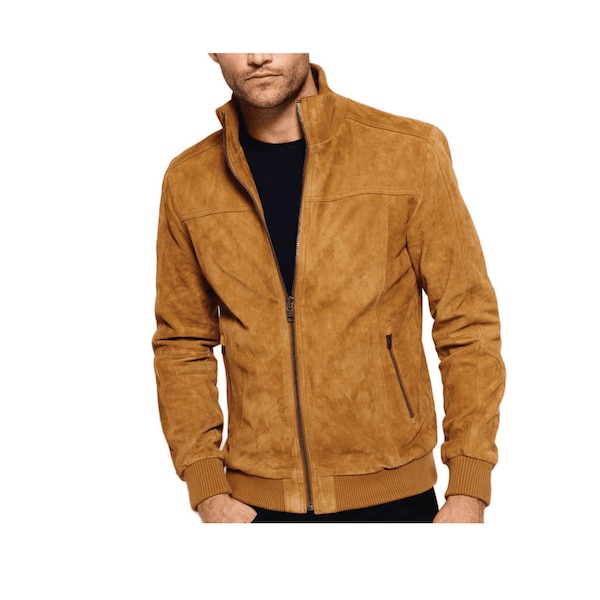 Men’s Suede Jackets - Etsy