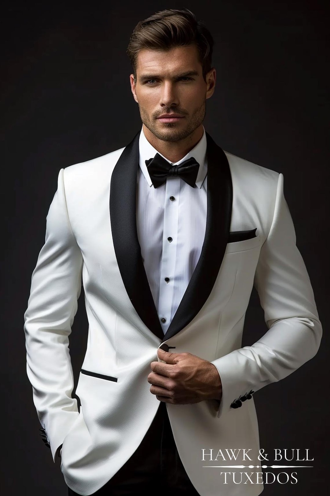 White Tuxedo for Men Prom Tuxedo White Tuxedo Dress Wedding Tuxedos ...