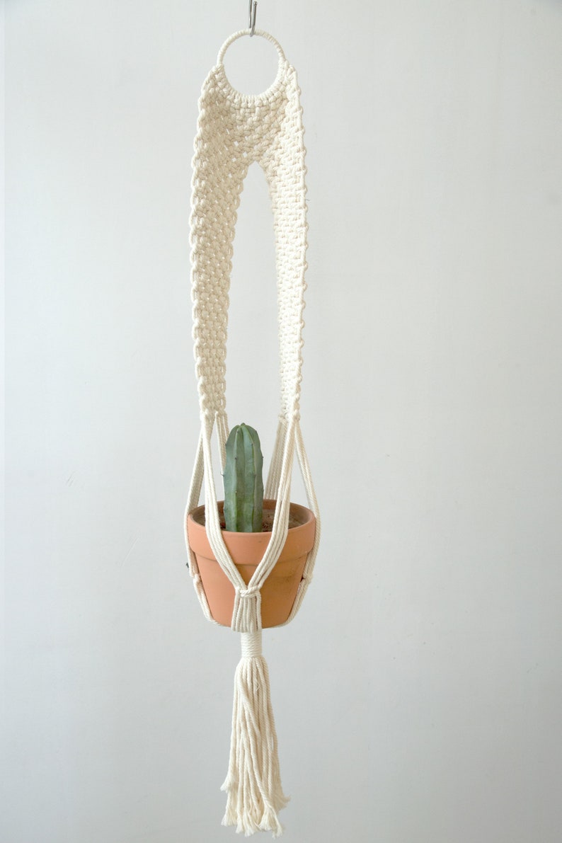 Geometric Macrame Plant Hanger Rope Hanging Planter Wall - Etsy