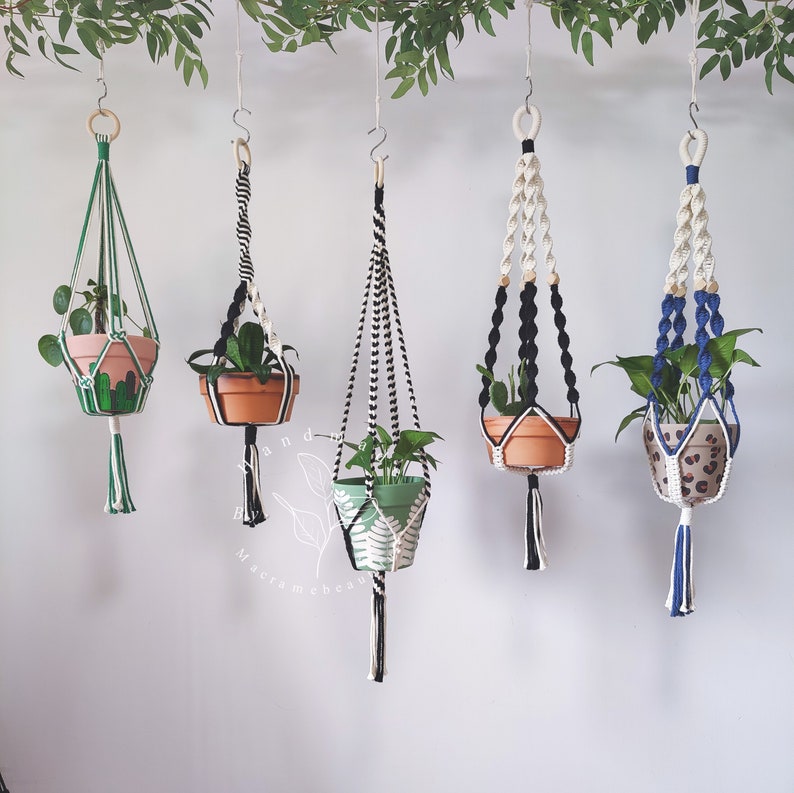 Macrame Plant Hanger Indoor Garden Decor Large Hanging - Etsy
