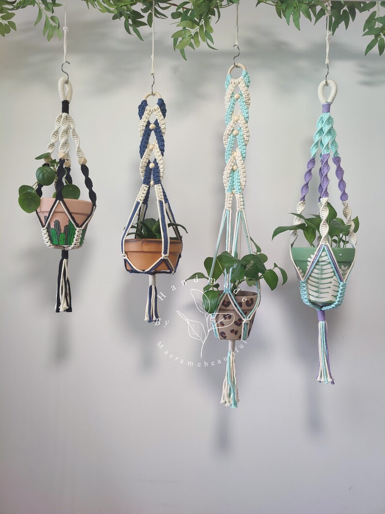 Macrame Plant Hanger Indoor Garden Decor Large Hanging - Etsy