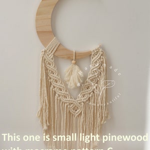Macrame Moon Wall Hanging Crescent Moon Wall Decor Wooden Moon Wall Art ...