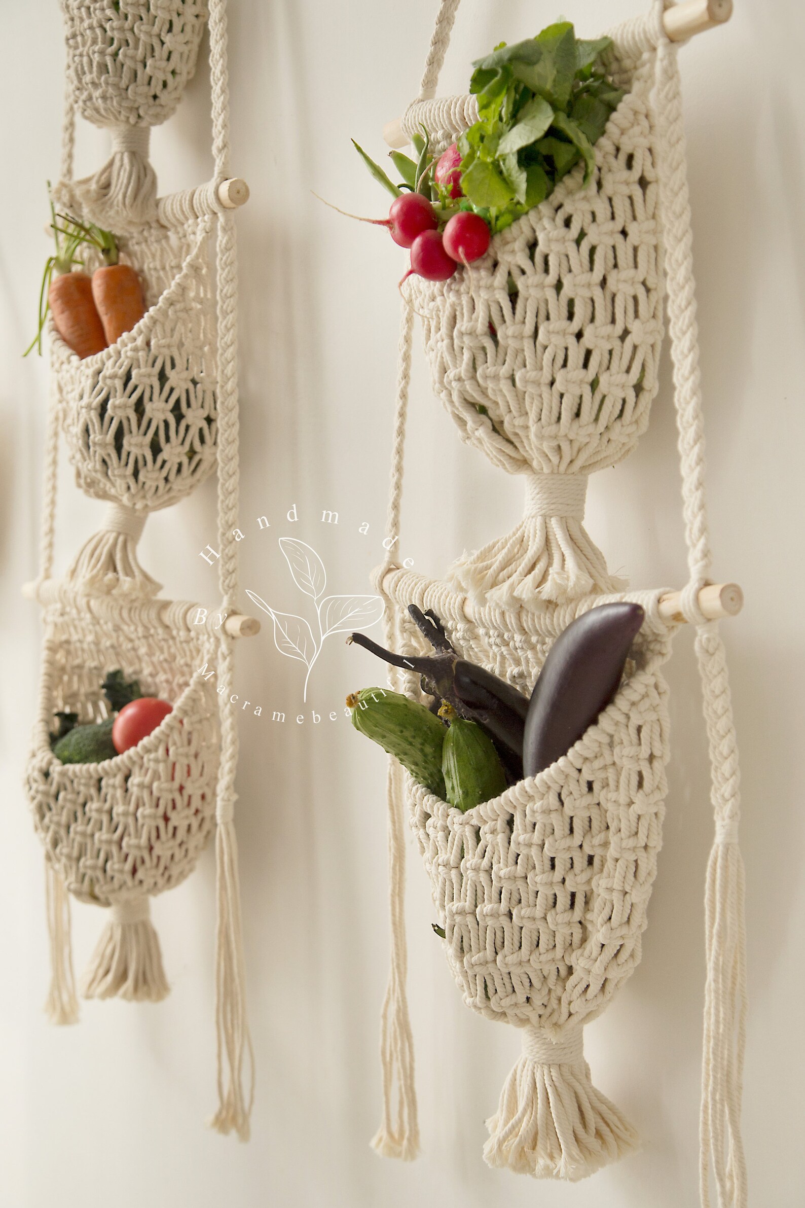 Hanging Fruit Basket Macrame Fruit Basket Hanging Fruit - Etsy