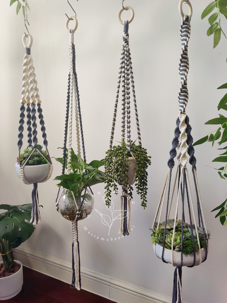 Macrame Plant Hanger Indoor Garden Decor Large Hanging - Etsy