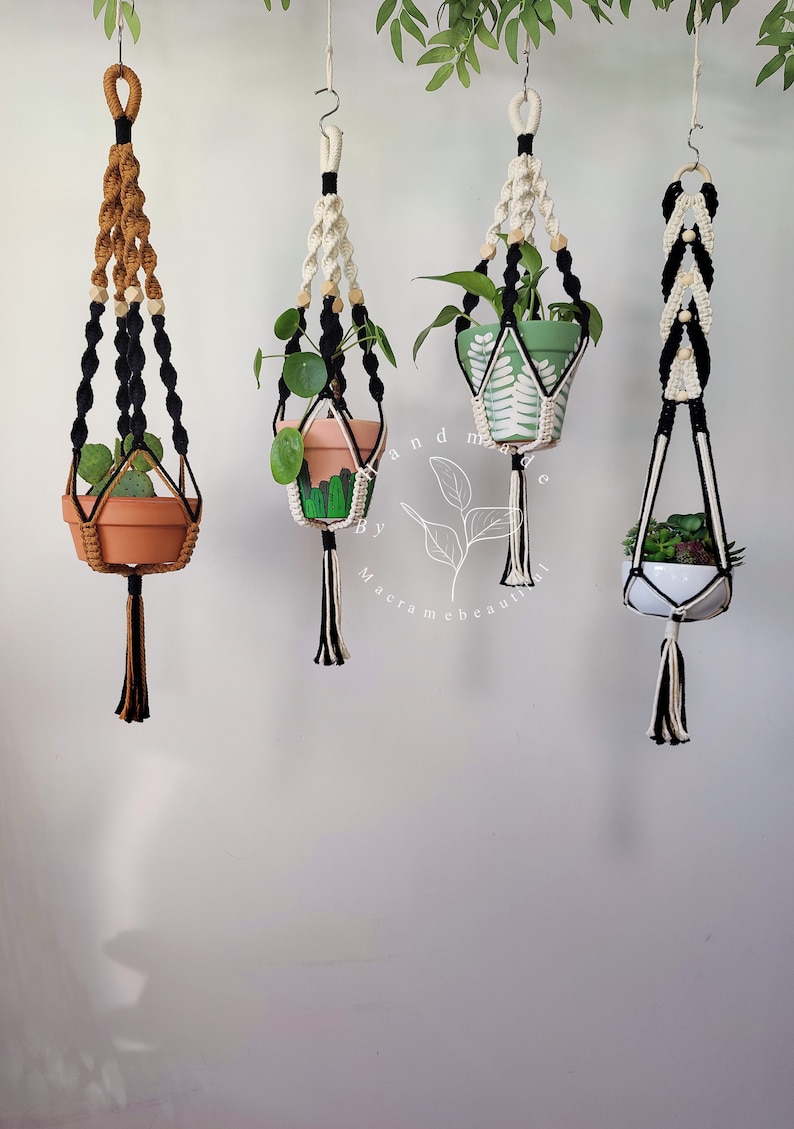 Macrame Plant Hanger Indoor Garden Decor Large Hanging - Etsy