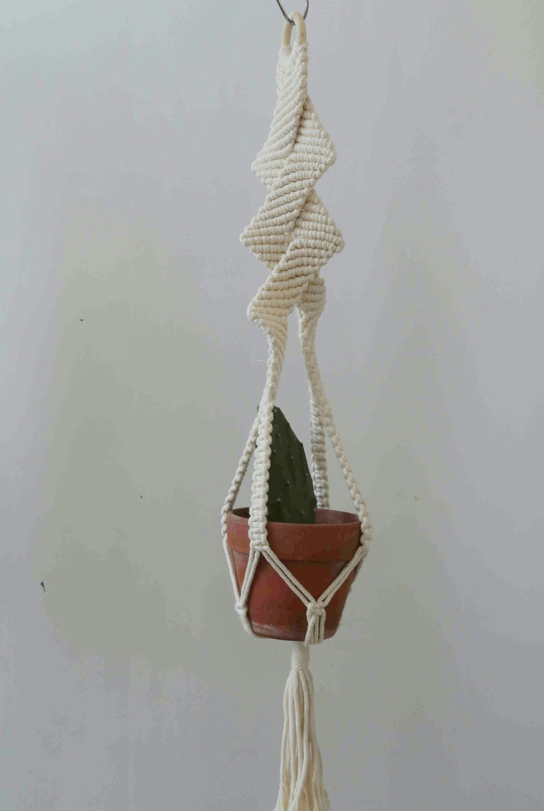 Geometric Macrame Plant Hanger Rope Hanging Planter Wall - Etsy
