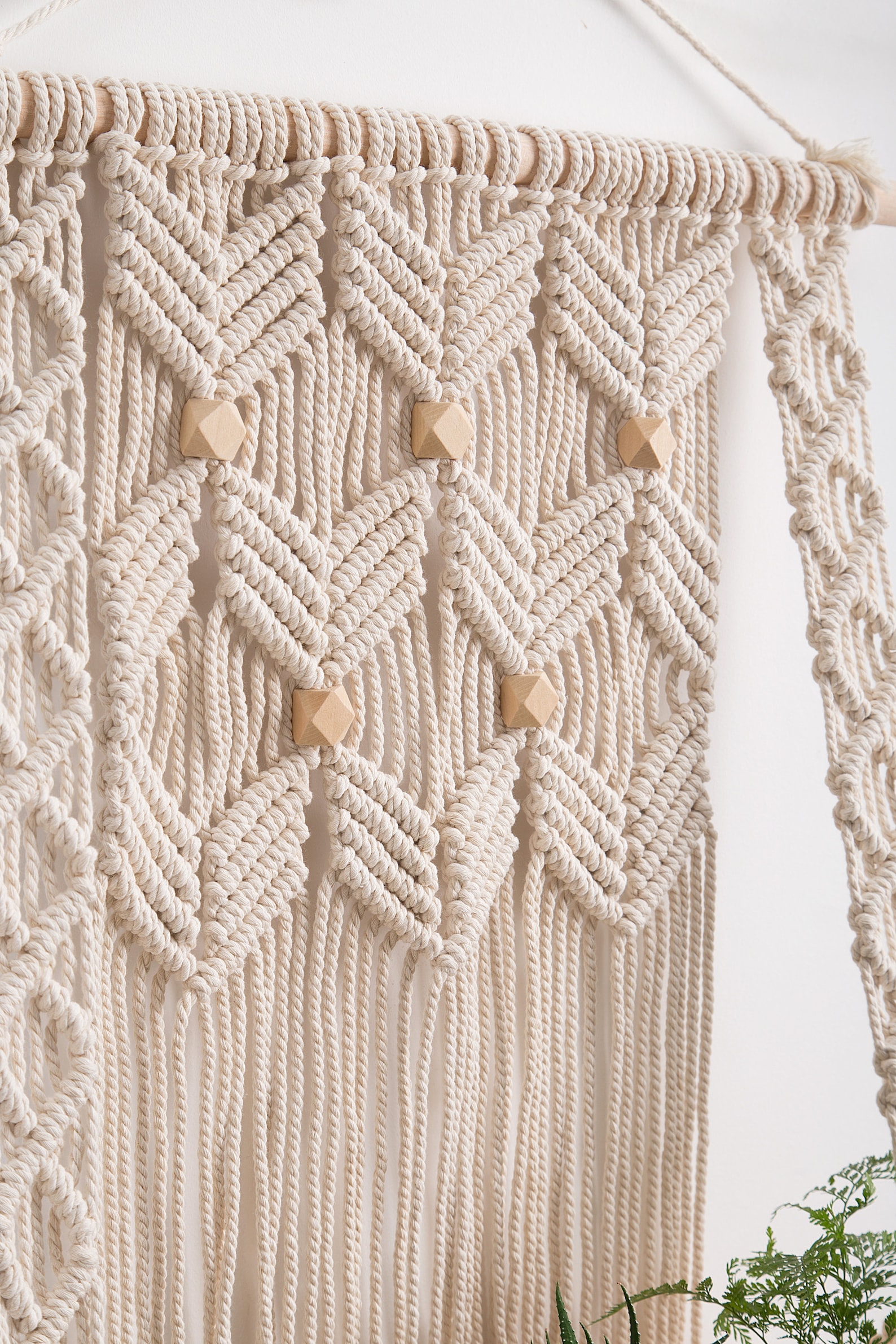 Hanging shelf Macrame wall shelf Rope plant shelf Large | Etsy