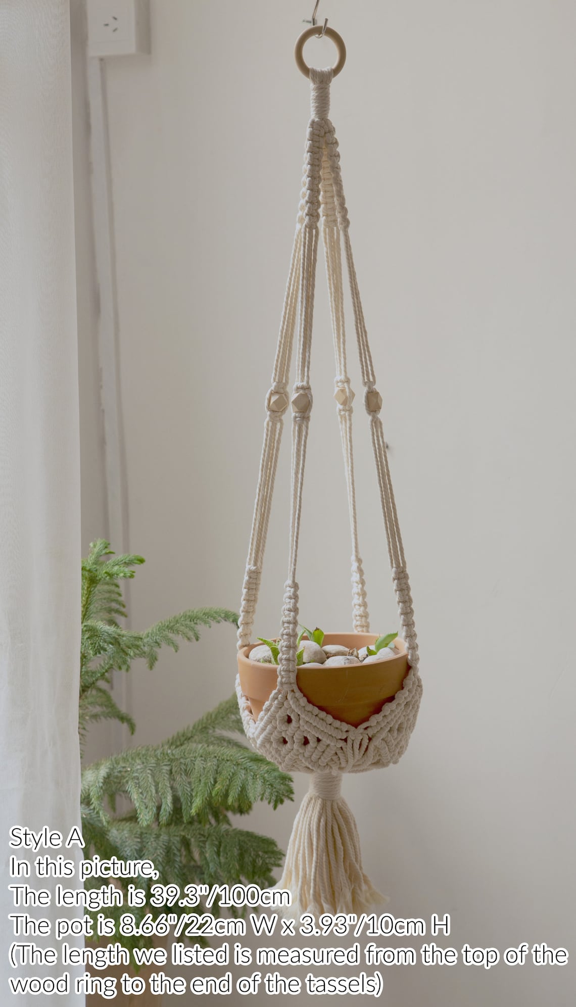 Boho Macrame Plant Hanger Large Hanging Planter Plant - Etsy