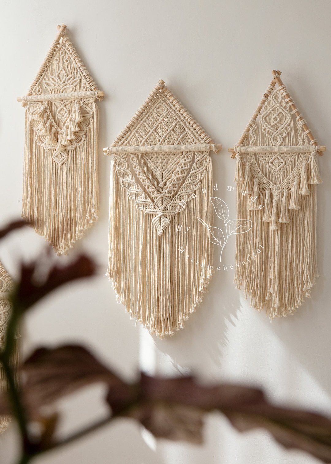 Large Macrame Wall Hanging Boho Woven Wall Art Macrame Dreamcatcher ...