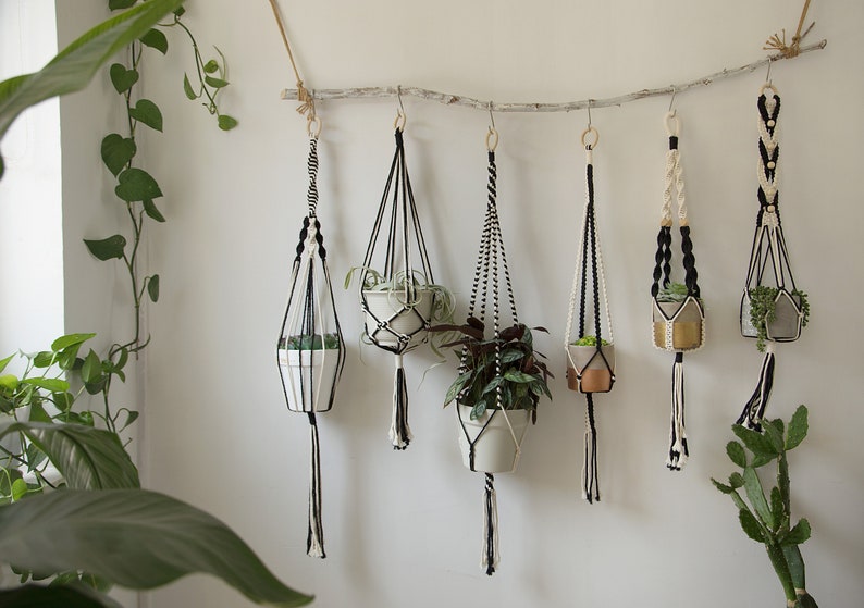 Macrame Plant Hanger Indoor Garden Decor Large Hanging - Etsy