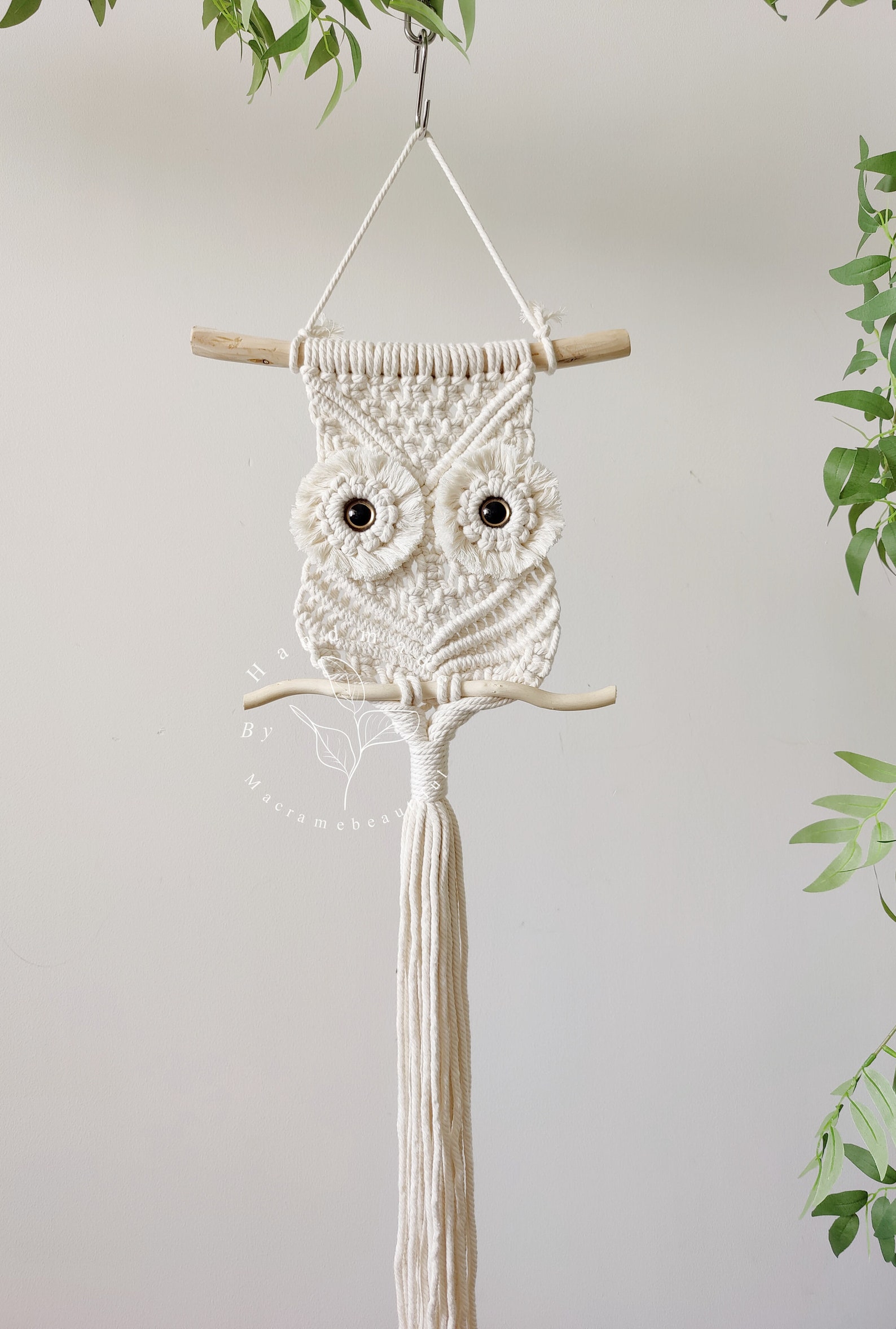 Macrame Owl Wall Hanging Nursery Fiber Wall Art Boho Owl Tapestry ...