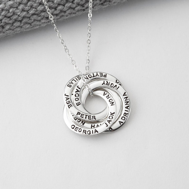 9 Grandkid Necklace - Etsy