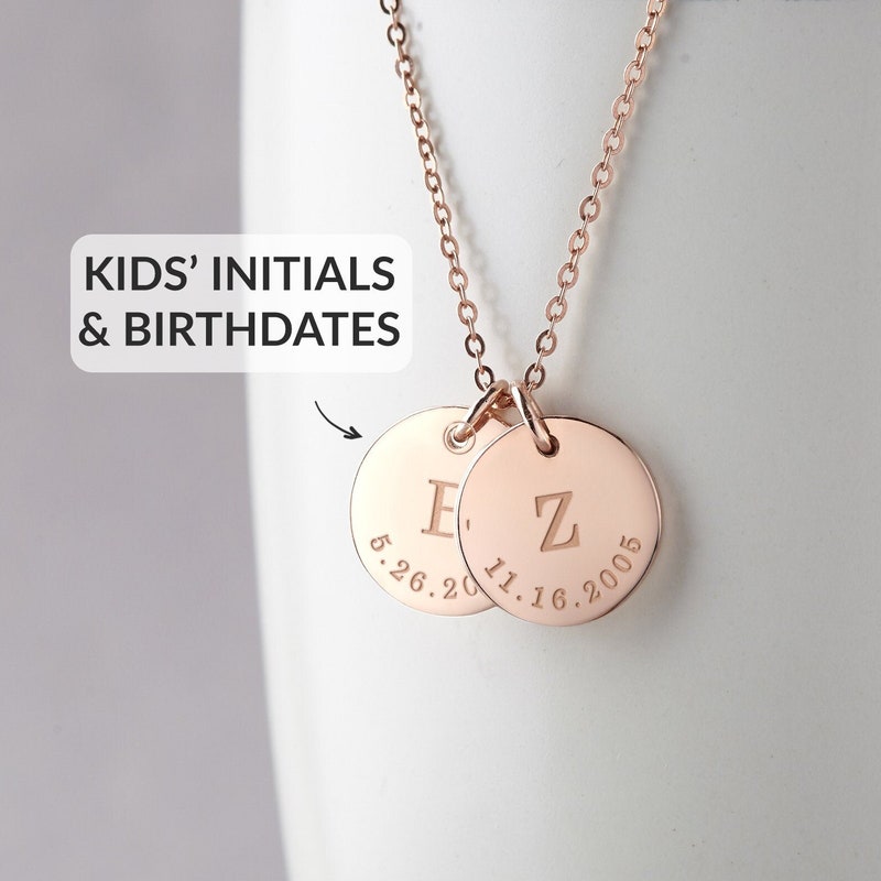 Mom Initial Necklace - Etsy