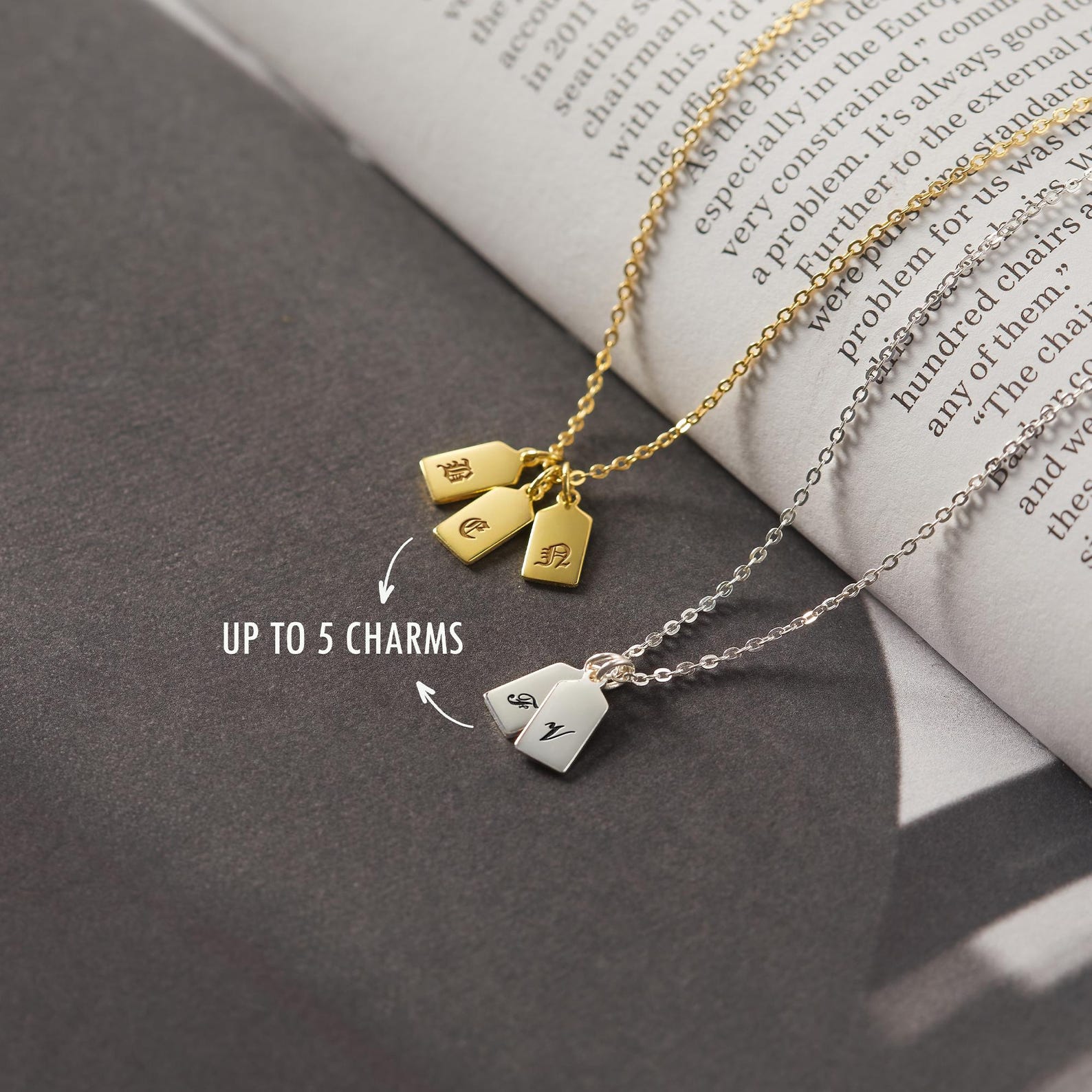 Personalized Initial Mom and Children Necklace, Mom Jewelry for Mother ...