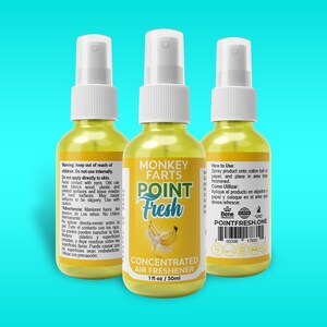 Monkey Farts Concentrated Air Freshener Spray 1oz Glass Bottle - Etsy